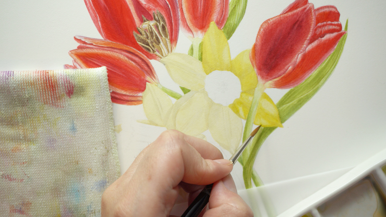 New Course: "Botanical Watercolors: Learning to Paint Realistic Flowers"